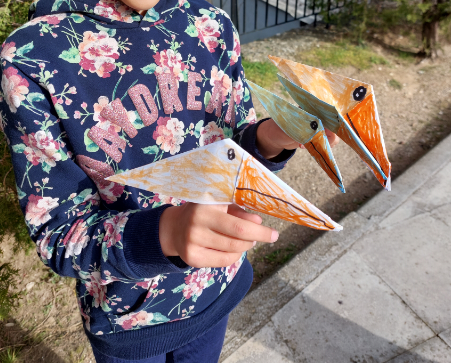 Πουλιά origami - Love Teaching