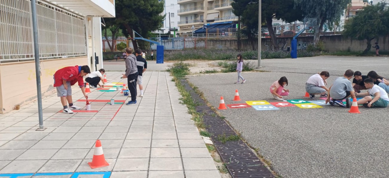 Δημιουργία επιδαπέδιων παιχνιδιών στο προαύλιο του σχολείου μας - Love ...